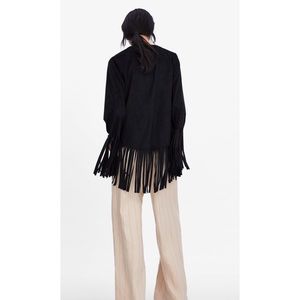 Zara | Jackets & Coats | Zara Fringed Jacket | Poshmark